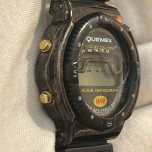 Quemex | Accessories | Y2k Quemex Alarm Chrono Water Resistant 3ft ...